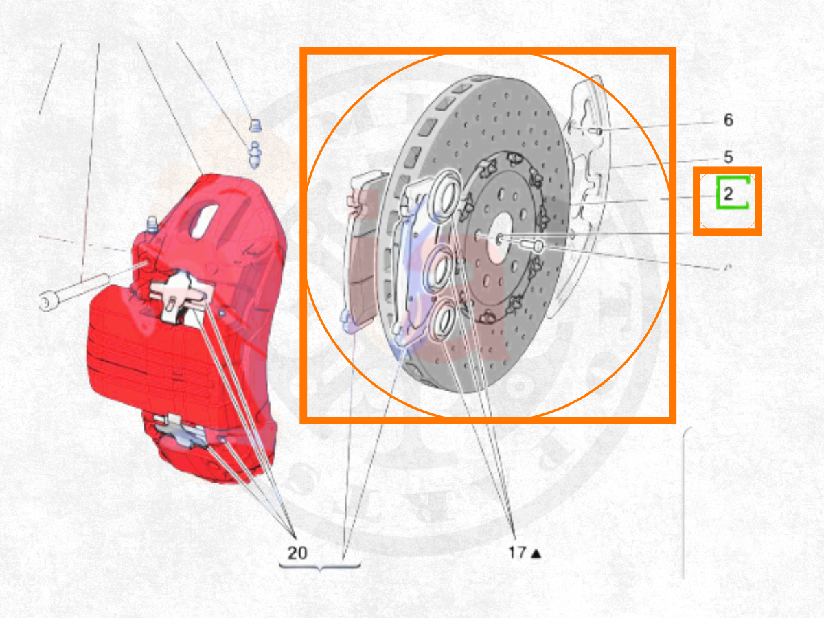 Discos Dianteiros Ferrari 296, 812 e SF90 OriginaisMKI - Auto Parts